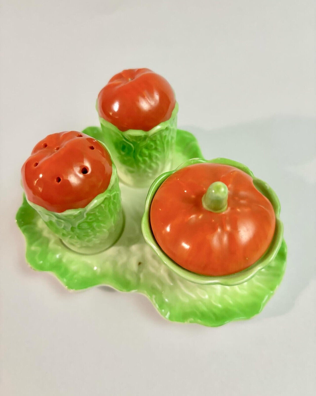 Majolica Midwinter Burslem Stoke-on-Trent Cruet Set from 1950s ...