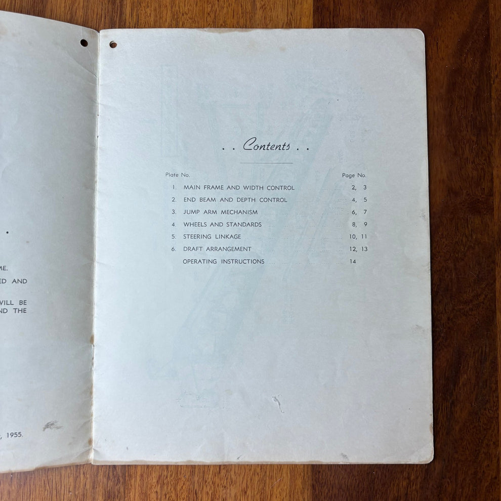 Chamberlain Plow Parts List – 14 Disc & 18 Disc Models – Northam Secondhand