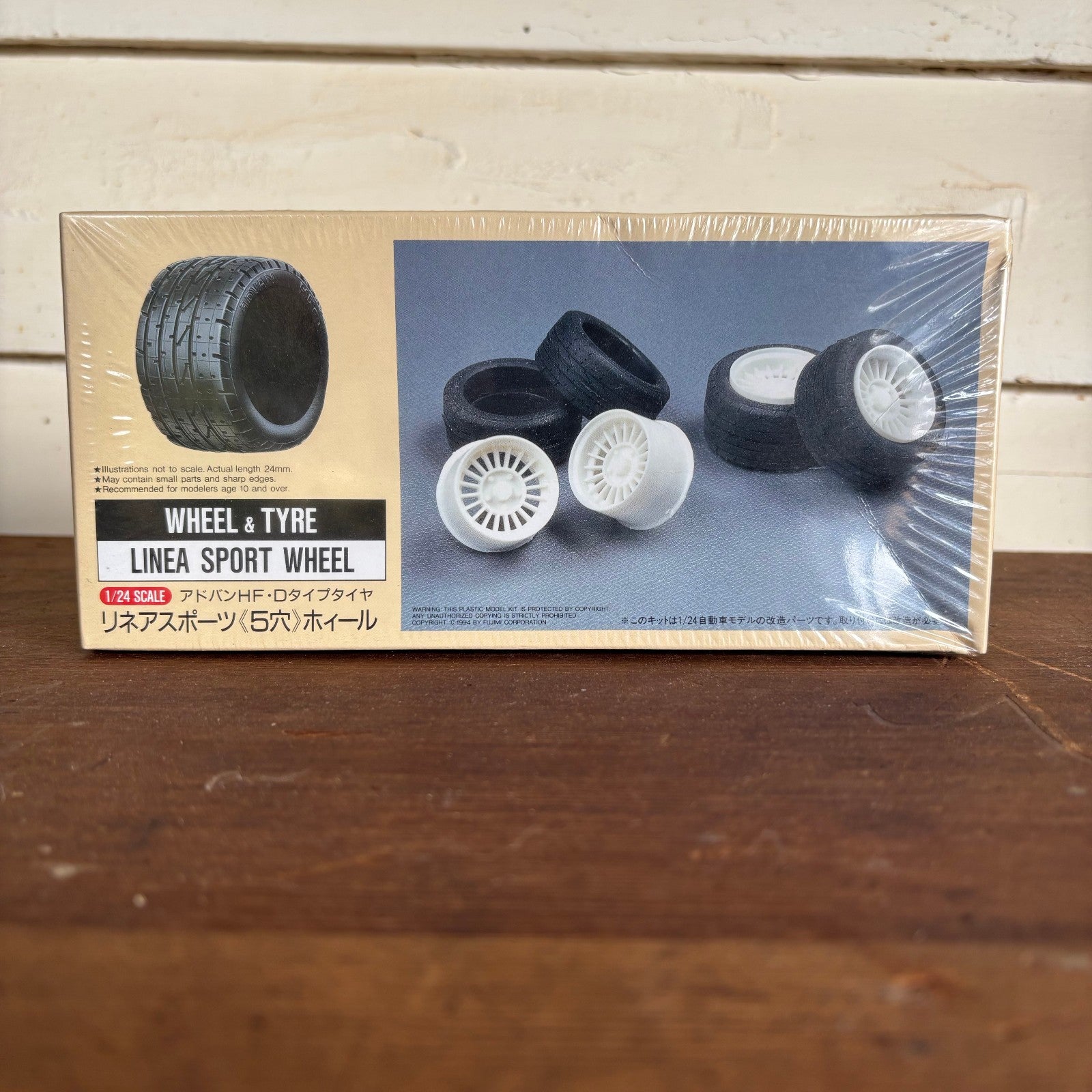 Fujimi 1/24 Wheel & Tyre Set Linea Sport Wheels JDM Aftermarket Upgrad ...