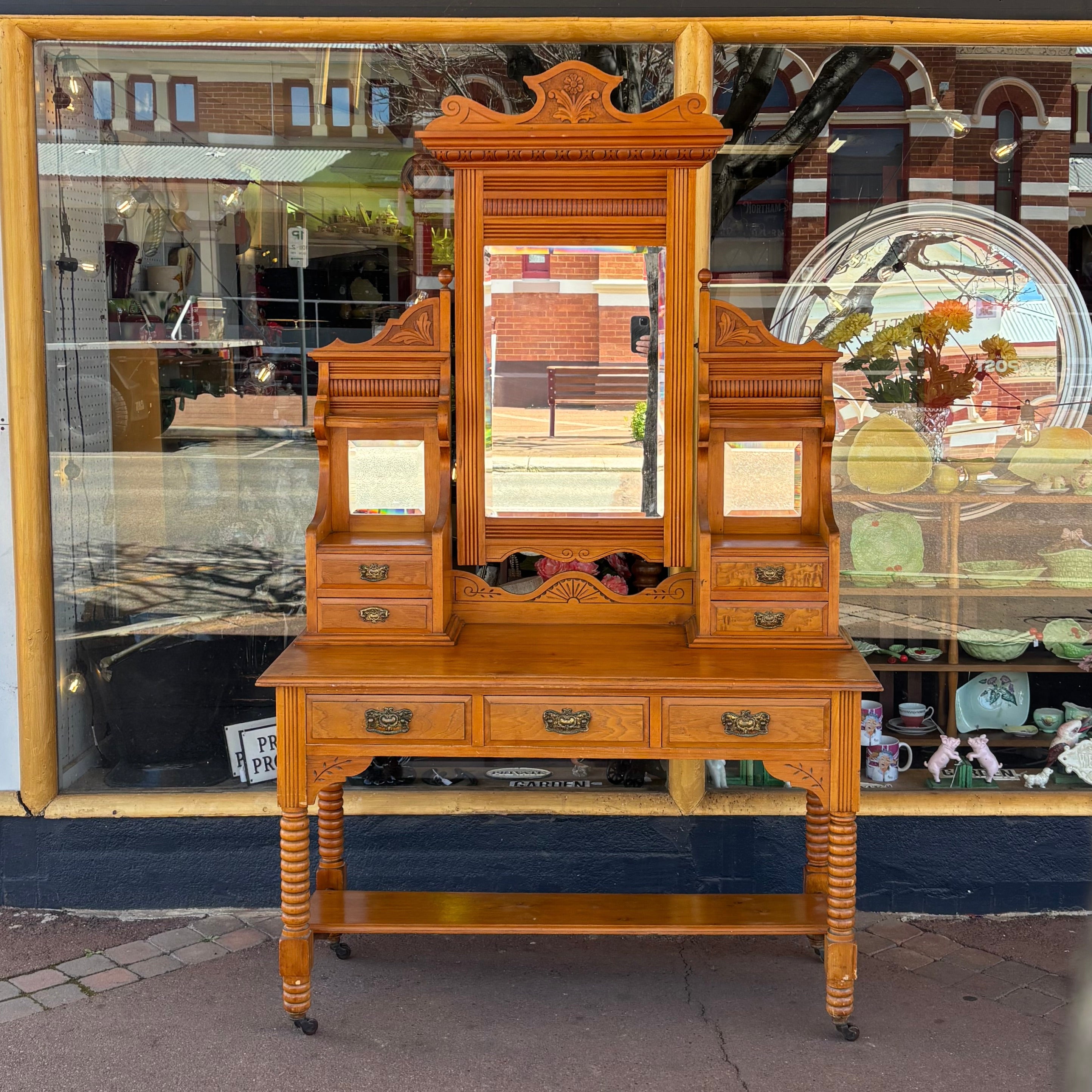 Federation Cedar Duchess Dressing Table – c.1900 Australian Antique ...